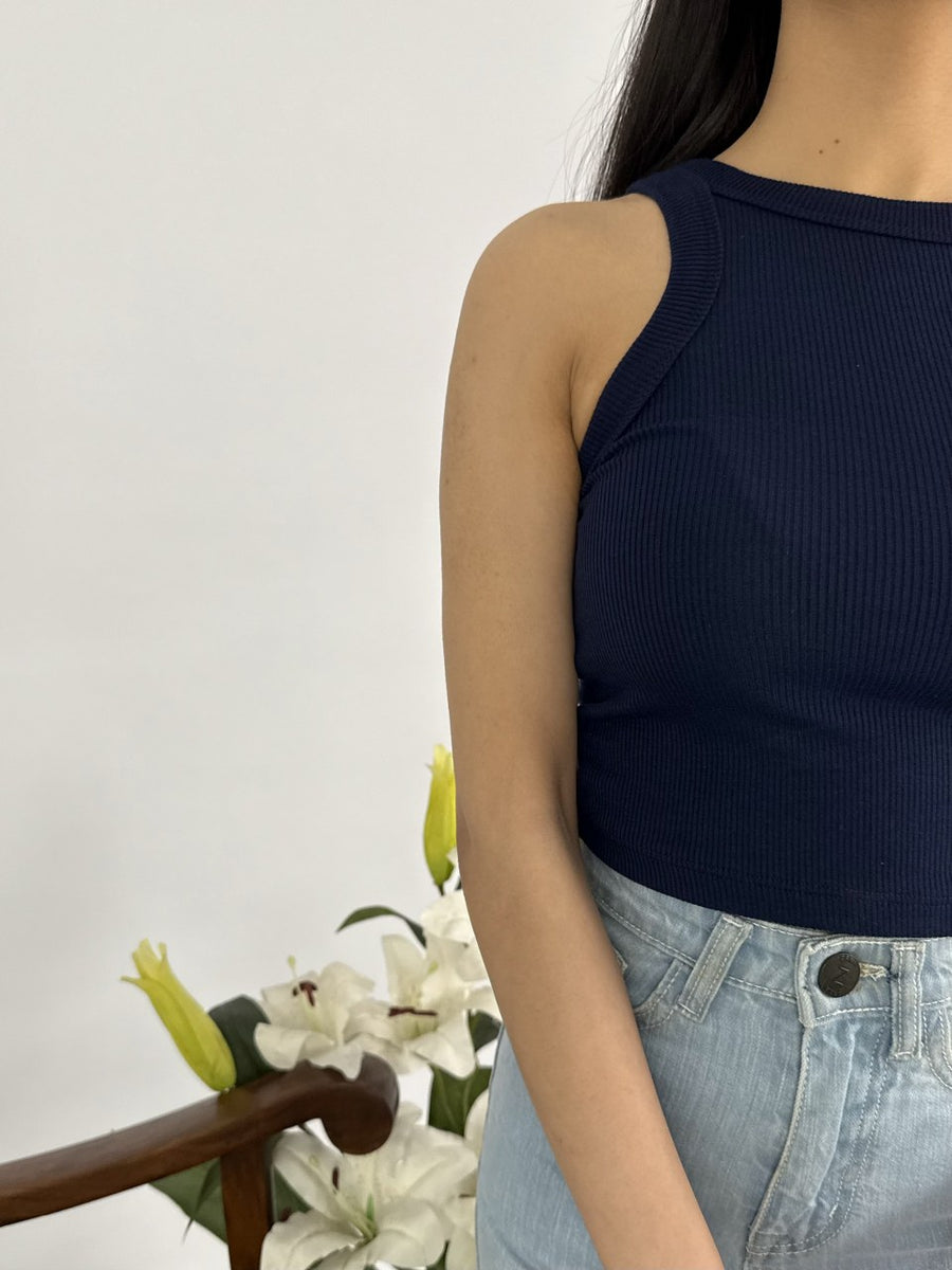 Essential Dark Blue Tank Top – Zakapak